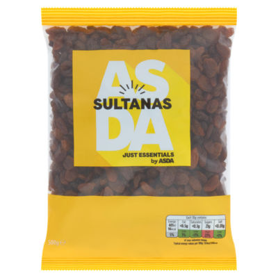 JUST ESSENTIALS by ASDA Sultanas 500g - ASDA Groceries