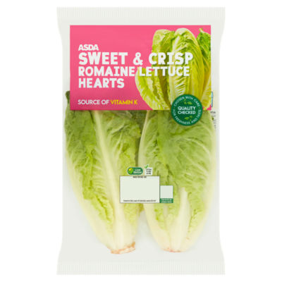 ASDA Sweet & Crisp Romaine Lettuce Hearts - ASDA Groceries