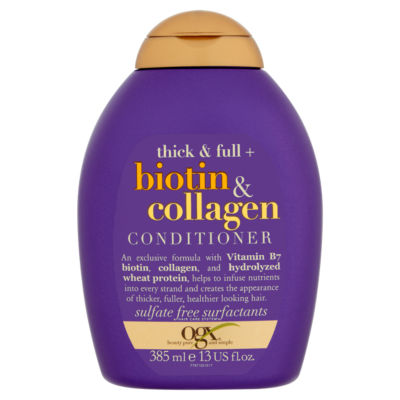 OGX Thick & Full+ Biotin & Collagen Conditioner 385ml - ASDA Groceries