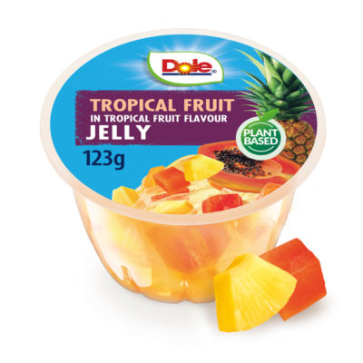 Dole Tropical Fruit in Tropical Fruit Flavour Jelly 123g - ASDA Groceries
