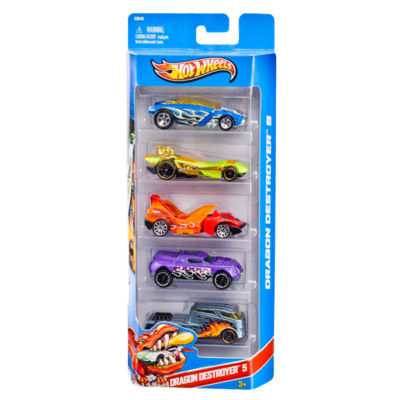 Hot Wheels Dragon Destroyer Vehicles 5 Pack - ASDA Groceries