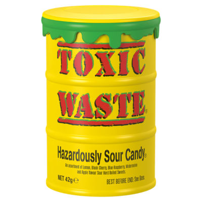 Toxic Waste Hazardously Sour Candy 42g - ASDA Groceries