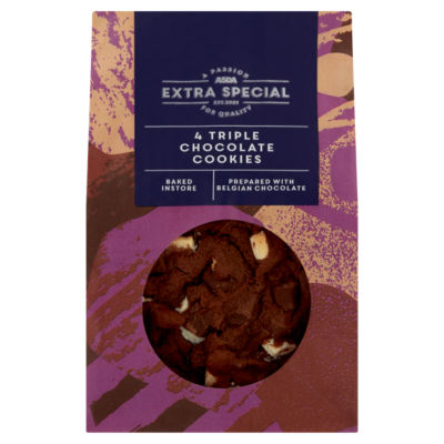 ASDA Extra Special Extra Special 4 Triple Chocolate Cookies - ASDA ...