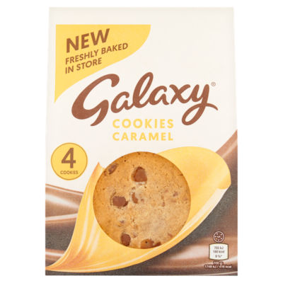 Galaxy 4 Cookies Caramel - ASDA Groceries
