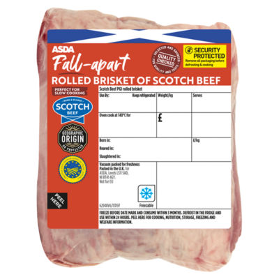ASDA Fall-Apart Rolled Brisket of Scotch Beef (Typically 1.1kg) - ASDA ...