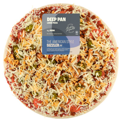 ASDA The American Style Sizzler Large Deep Pan Pizza 955g - ASDA Groceries