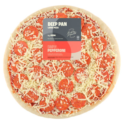 ASDA Simply Pepperoni Large Deep Pan Pizza 817g - ASDA Groceries