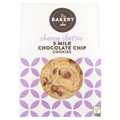 The BAKERY at ASDA The Bakery 5 Milk Chocolate Chip Cookies - ASDA ...