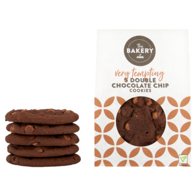 The BAKERY at ASDA The Bakery 5 Double Chocolate Chip Cookies - ASDA ...