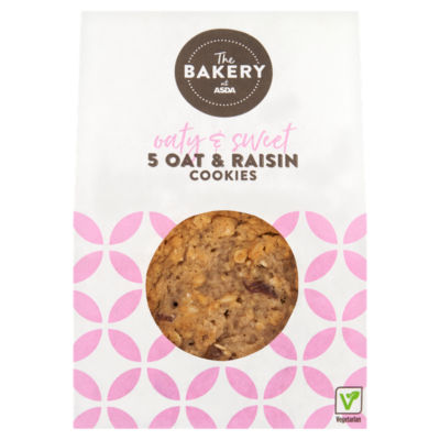 The BAKERY at ASDA The Bakery 5 Oat and Raisin Cookies - ASDA Groceries