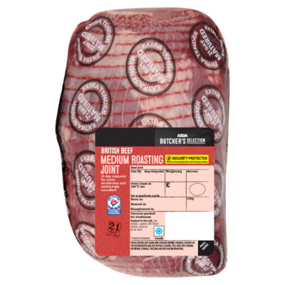 ASDA Butcher's Selection Beef Medium Roasting Joint (typically 1.4kg ...