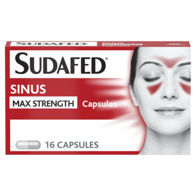 Sudafed Sinus Max Strength Capsules Pack of 16 - ASDA Groceries