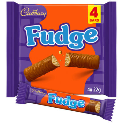 Cadbury Fudge Chocolate Bar 4 Pack Multipack 88 g (4 x 22g) - ASDA ...