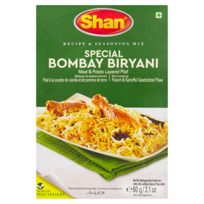 Shan Recipe & Seasoning Mix Special Bombay Biryani 60g - ASDA Groceries