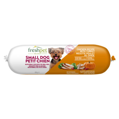 Freshpet Select Small Dog Chicken Recipe with Turkey Dog Food 454g ...