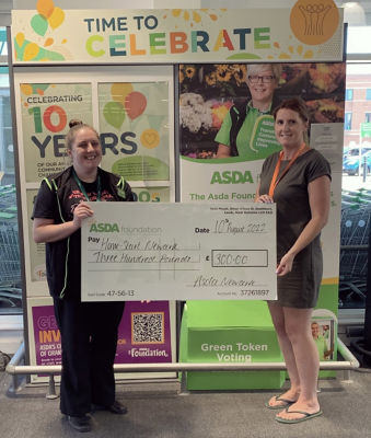 £300 cheque for Home-Start Newark