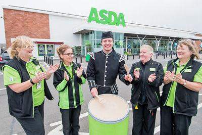 Asda colleague goes from stacking shelves to performing for thousands