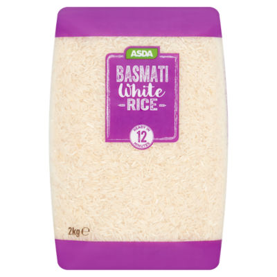 ASDA Basmati White Rice 2kg - ASDA Groceries