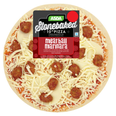 ASDA Meatball Marinara Stonebaked 10" Pizza - ASDA Groceries