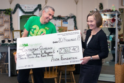 Stephen delivers Asda grants worth £37,000 to local good causes