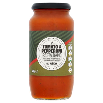ASDA Tomato & Pepperoni Pasta Bake 500g - ASDA Groceries