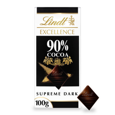 Lindt Excellence Intense Dark 90% Cocoa Chocolate Bar 100g - ASDA Groceries