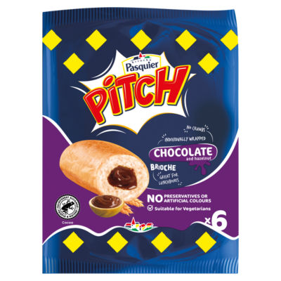 Brioche Pasquier Pitch Chocolate and Hazelnut Brioche 6 x 37.5g (225g ...