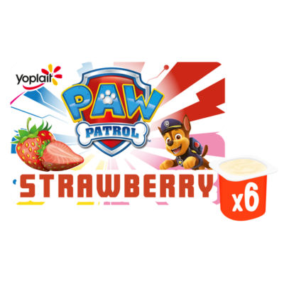 Paw Patrol Kids Strawberry Yoghurt Pots 6 x 45g - ASDA Groceries