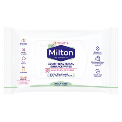 Milton 30 Antibacterial Surface Wipes - ASDA Groceries