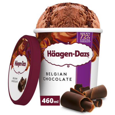 Haagen-Dazs Belgian Chocolate Ice Cream 400g - ASDA Groceries