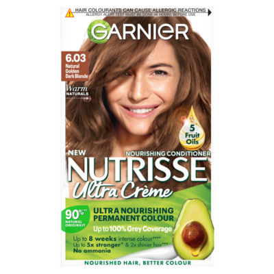 Garnier Nutrisse Nutrisse Ultra Crème Permanent Hair Dye Natural Golden ...