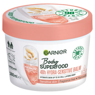 Garnier Body Superfood Hydra Sensitive Body Cream Oat Milk & Probiotic ...