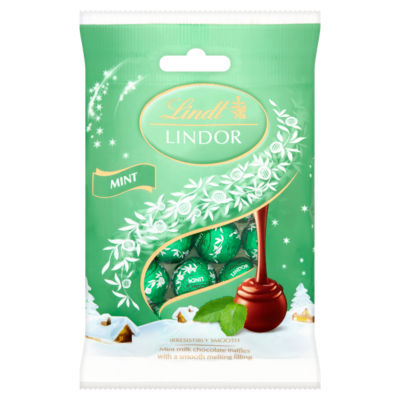 Lindt Lindor Mint Mini Milk Chocolate Truffles - ASDA Groceries