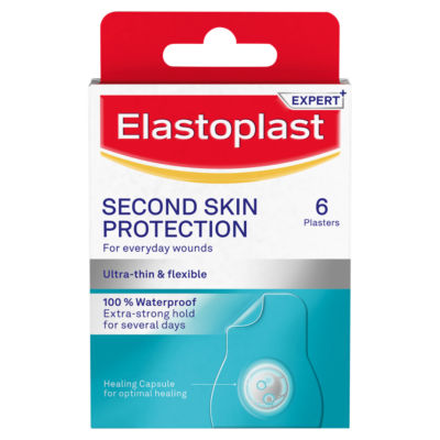 Elastoplast Second Skin Protection Faster Healing Plasters 6 Pack ...