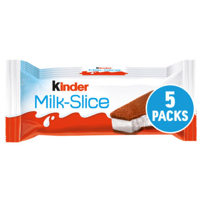 Kinder Milk Slice Chilled Cake Bar Multipack 5x - ASDA Groceries