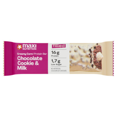 MaxiNutrition Filled Creamy Core Protein Bar Chocolate Cookie & Milk ...