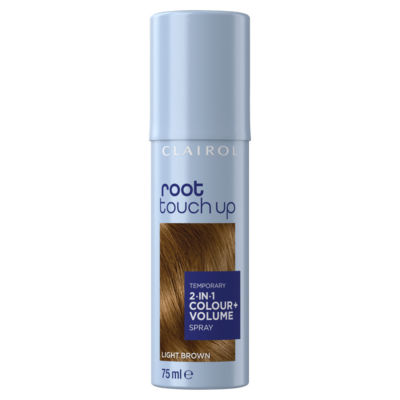 Clairol Root Touch Up Temporary 2-in-1 Colour+Volume Spray Light Brown ...