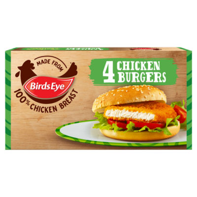 4 Wholegrain Breaded Chicken Burgers 200g - ASDA Groceries