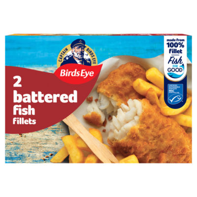 Birds Eye 2 Battered Fish Fillets 200g - ASDA Groceries