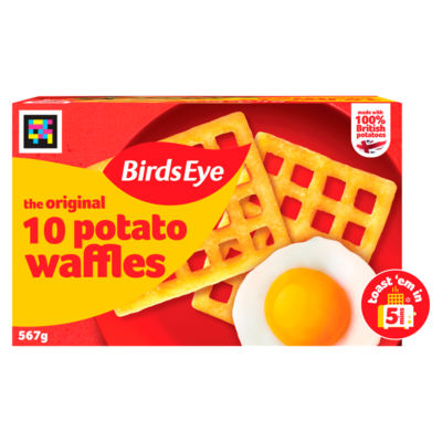 Birds Eye 10 Potato Waffles 567g - ASDA Groceries