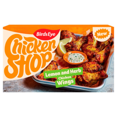 Birds Eye Chicken Shop Lemon and Herb Chicken Wings 375g - ASDA Groceries