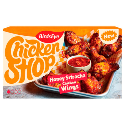 Birds Eye Chicken Shop Honey Sriracha Chicken Wings 375g - ASDA Groceries