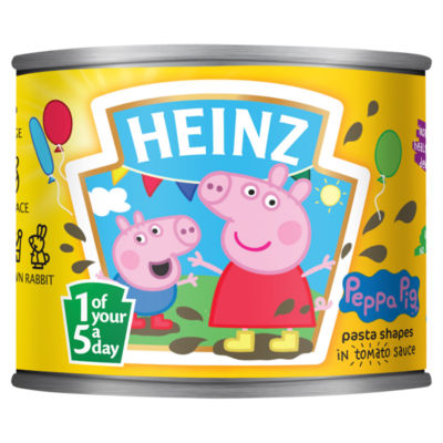 Heinz Peppa Pig Pasta Shapes in Tomato Sauce 205g - ASDA Groceries