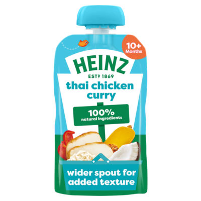 Heinz Thai Chicken Curry Pouch Baby Food 10+ Months 180g - ASDA Groceries
