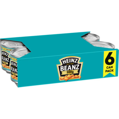 Heinz Tinned Baked Beans in a Rich Tomato Sauce 6 x 200g - ASDA Groceries