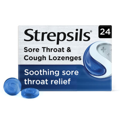 Strepsils Sore Throat & Cough Lozenges 24 Lozenges - ASDA Groceries