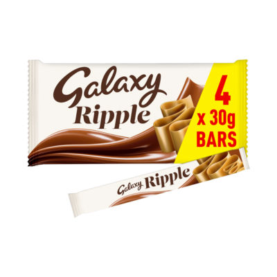 Galaxy Ripple Chocolate Bars Multipack 4 x 30g - ASDA Groceries