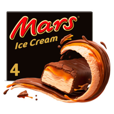 Mars Chocolate Caramel Ice Cream Bars 4x40g - ASDA Groceries