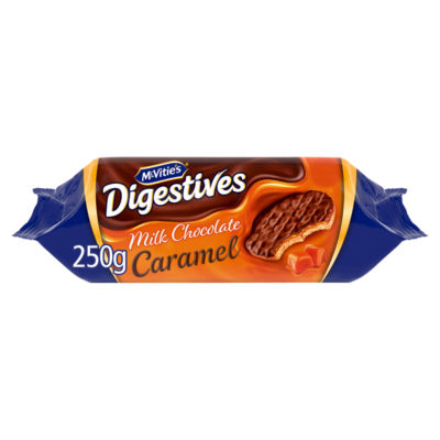 McVitie's Milk Chocolate Digestive Biscuits - The Caramel One 250g ...