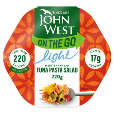 John West on the Go Light Mediterranean Tuna Pasta Salad 220g - ASDA ...